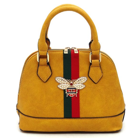 Bags | Queen Bee Stripe Dome Handbag | Poshmark
